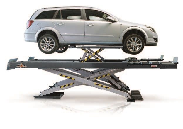 Space Scissor Lift with Wheel Alignment Runways, 6000kg