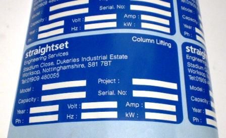 Lift Identification Sticker SWL000051 | Labels & Signage Spare Parts ...
