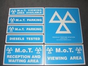 Mot Sign Pack MOT000078 | Garage Equipment Spare Parts | Straightset