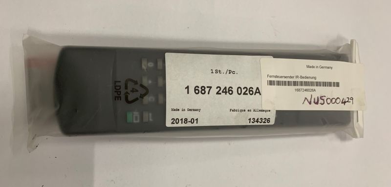 Ir Remote Control For Nussbaum 410 NUS000429 | Nussbaum Garage ...